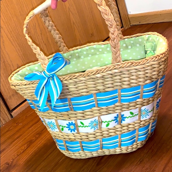 Bags | Wicker Tote | Poshmark